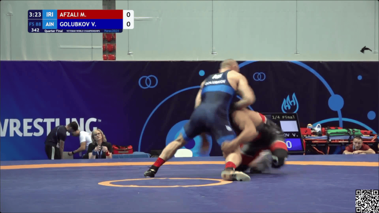 Morteza Aliasghar AFZALI (IRI) vs. Valeriy GOLUBKOV (AIN) VETERAN WORLD CHAMPIONSHIPS 2024 ...